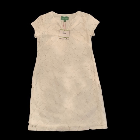 Pappagallo | Dresses | Pappagallo Lined White Knee Length Dress With ...